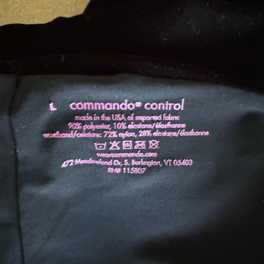 Control Legging In Black Velvet Commando - Gem